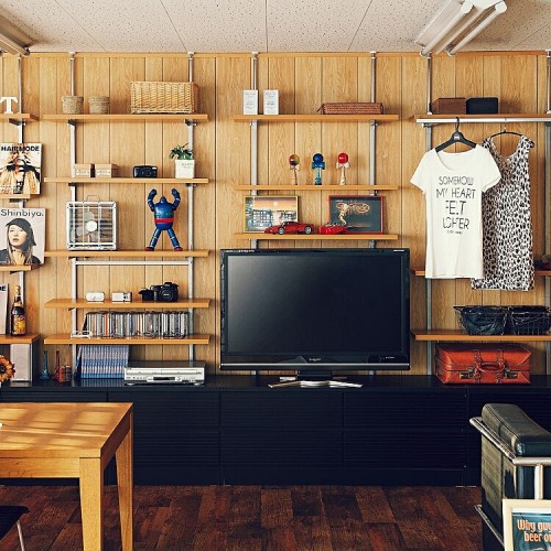 賃貸でもDIYで壁面収納を作りたい！アイデアや実例は？ | インテリアまとめサイト -LUV INTERIOR-